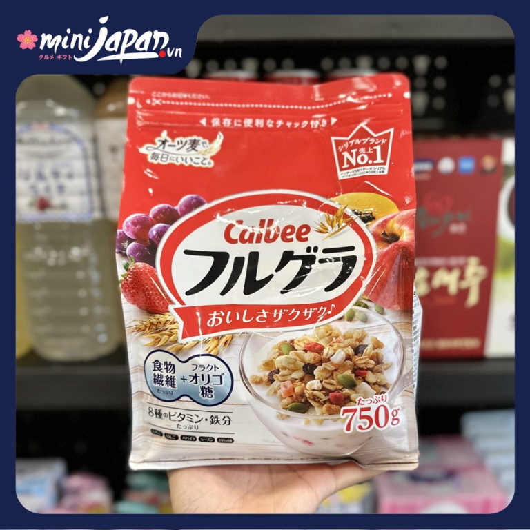 Calbee ngũ cốc trái cây tổng hợp mẫu mới đỏ 800g - Mini Japan Store ...