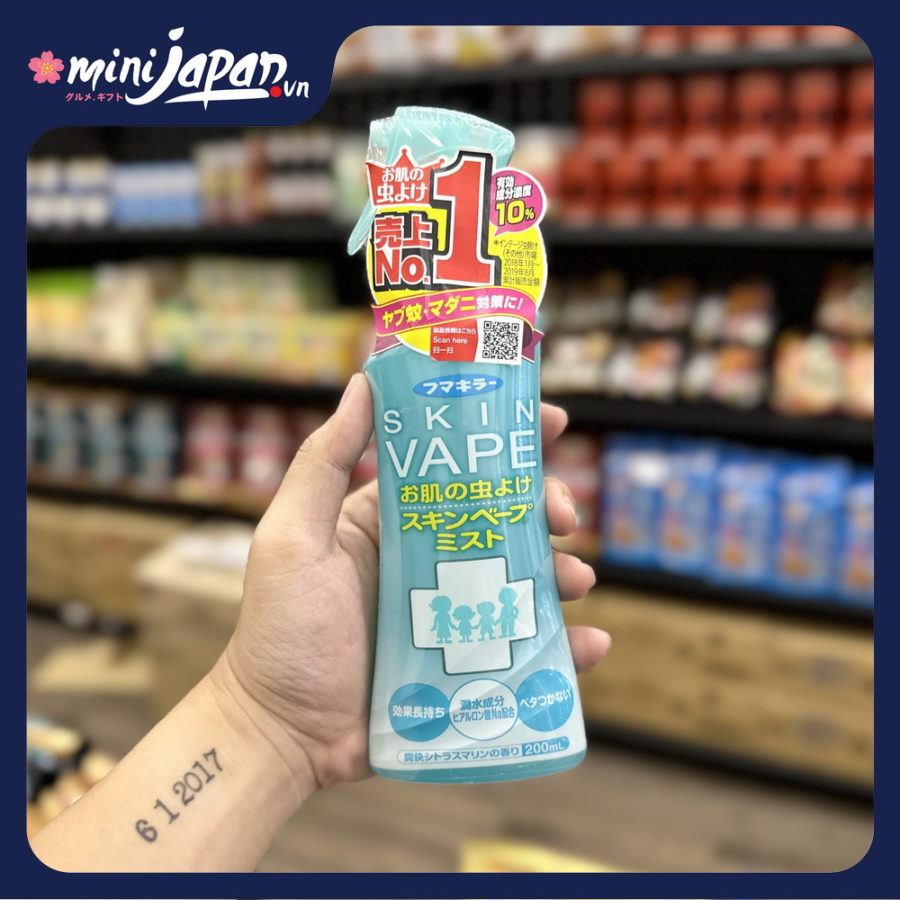 Xịt Chống Muỗi Và Côn Trùng Skin Vape 200ml (Chanh) - Mini Japan Store - Hồ Chí Minh