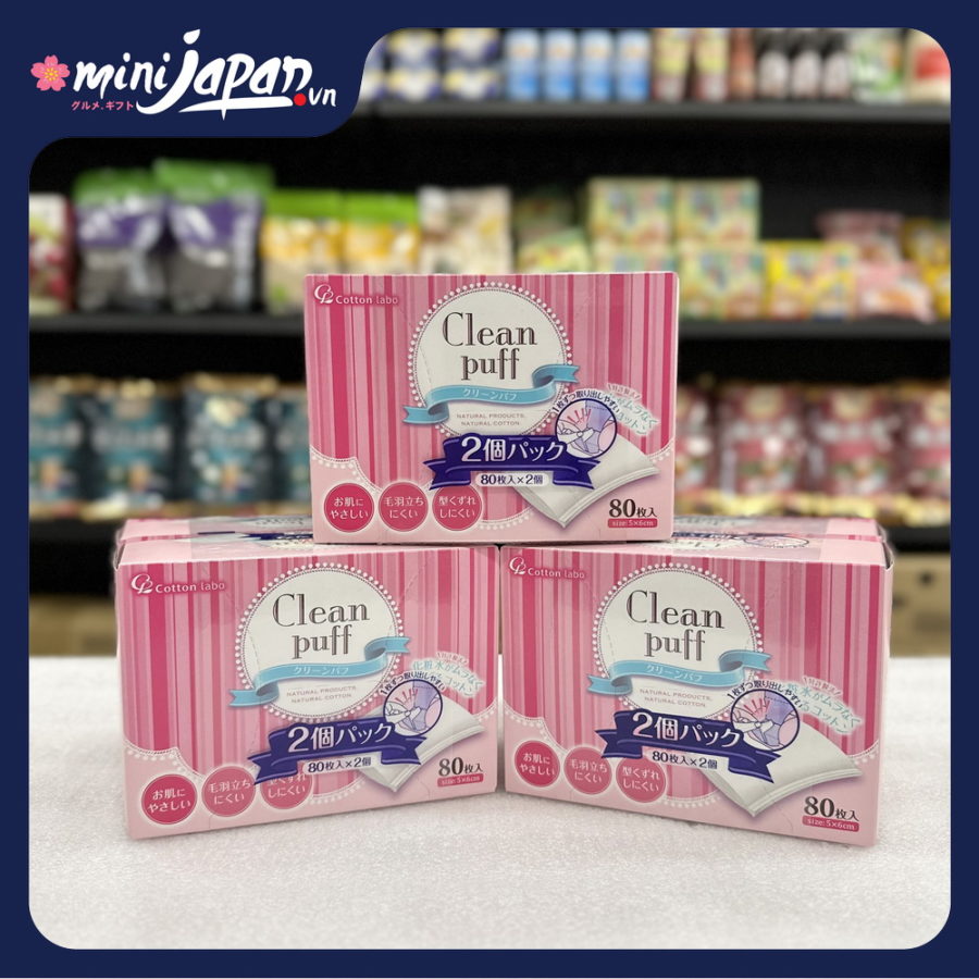 set 2 hộp bông tẩy trang Clean Puff Cotton Labo - Mini Japan Store - Hồ ...
