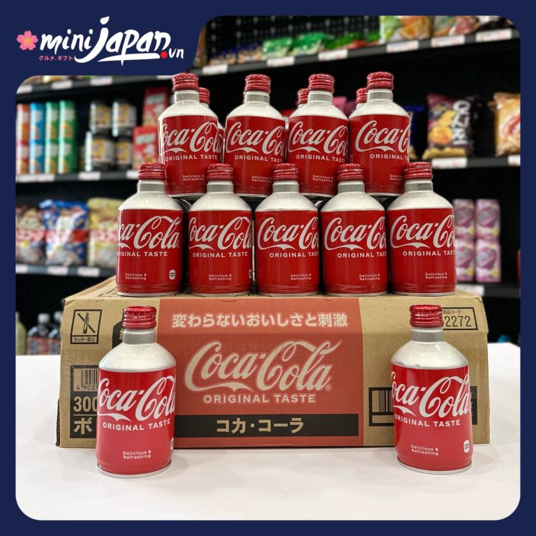 Thùng 24 lon Coca Cola Nhật Chai Nhôm Nắp Vặn 300ml - Mini Japan Store ...