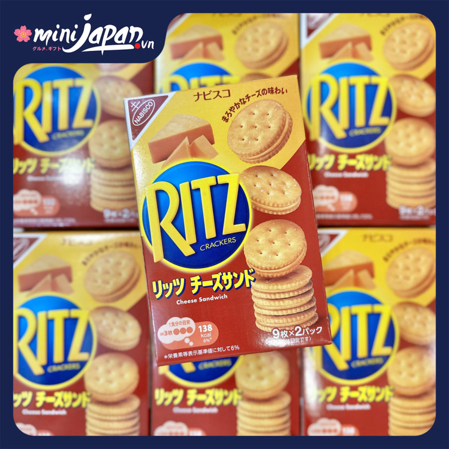 Bánh quy Ritz Crackers nhân kem phô mai 160g (9 cái x 2 gói) - Mini ...