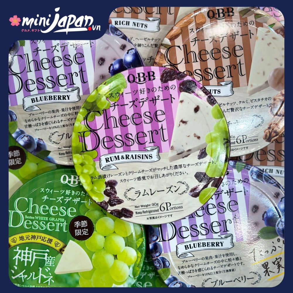 Phô Mai QBB Vị Nho khô 6 Miếng Hộp 90G - Mini Japan Store - Hồ Chí Minh